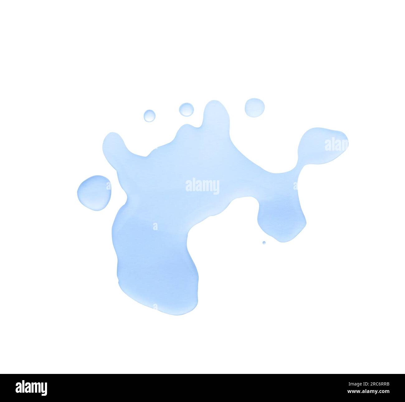 Spilled water top view Cut Out Stock Images & Pictures - Alamy