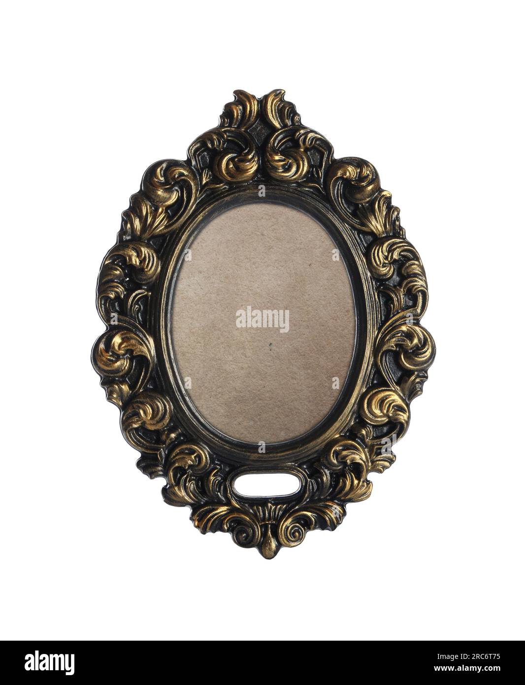 Beautiful empty vintage frame isolated on white Stock Photo - Alamy