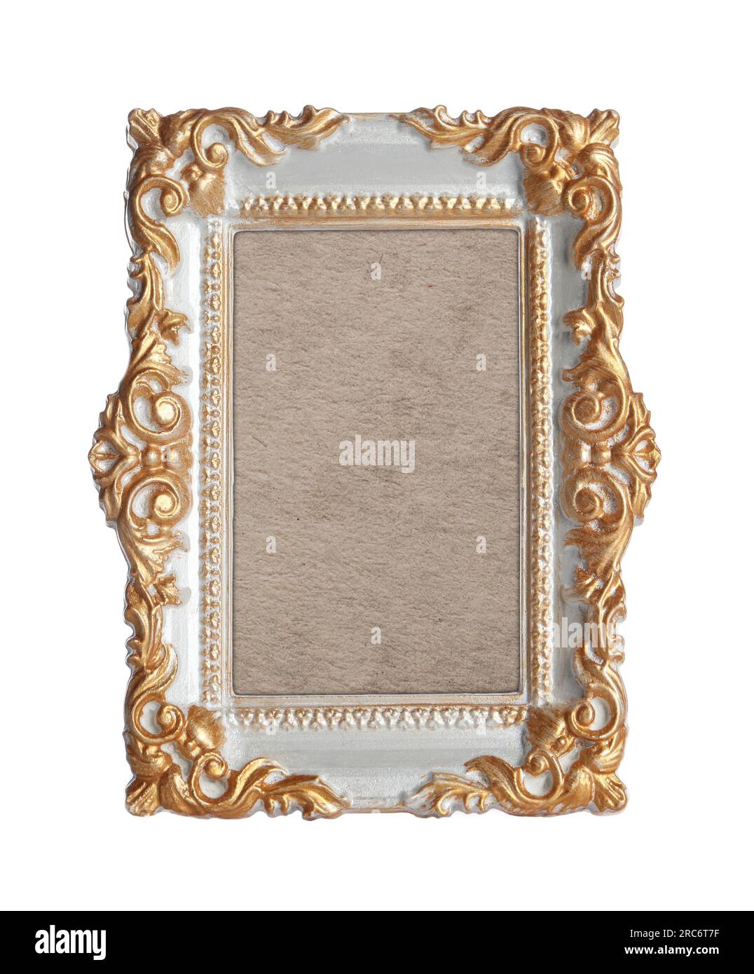 An elegant gold gilded frame Cut Out Stock Images & Pictures - Alamy