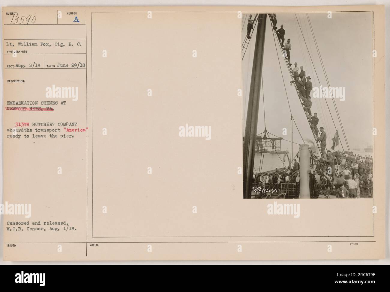 This photograph depicts Lieutenant William Fox of the Signal Corps ...