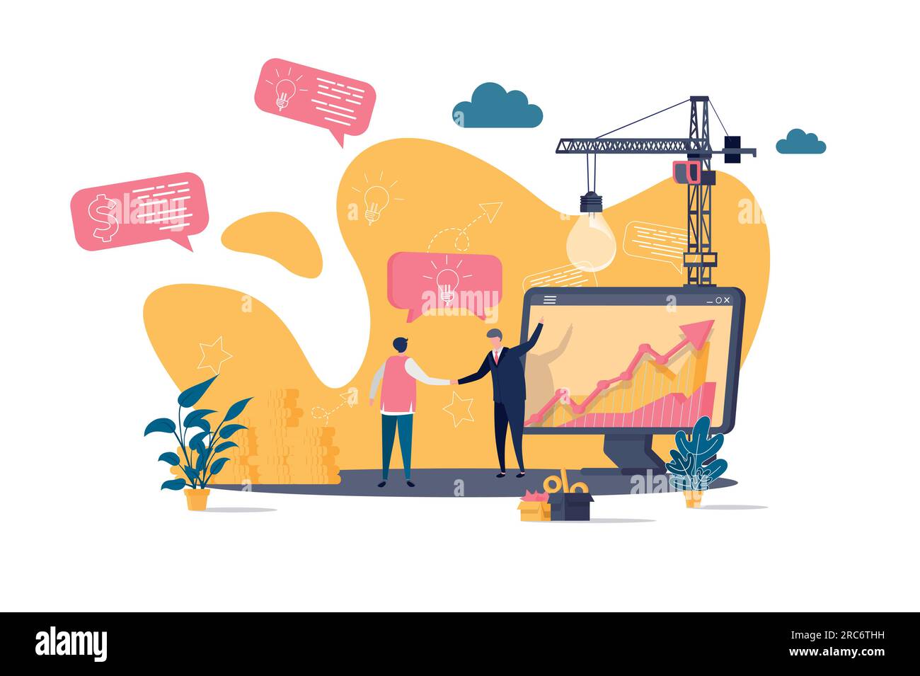 Effective communication cartoon Cut Out Stock Images & Pictures - Alamy