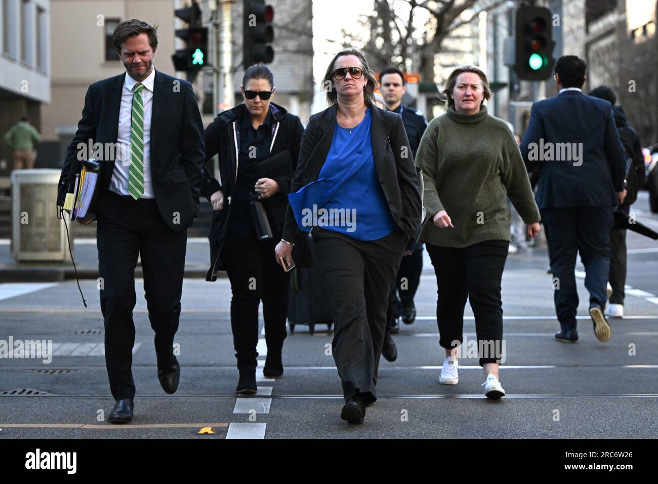 Melbourne, Australia. 13th July, 2023. Rebecca Anne Macleod arrives at ...