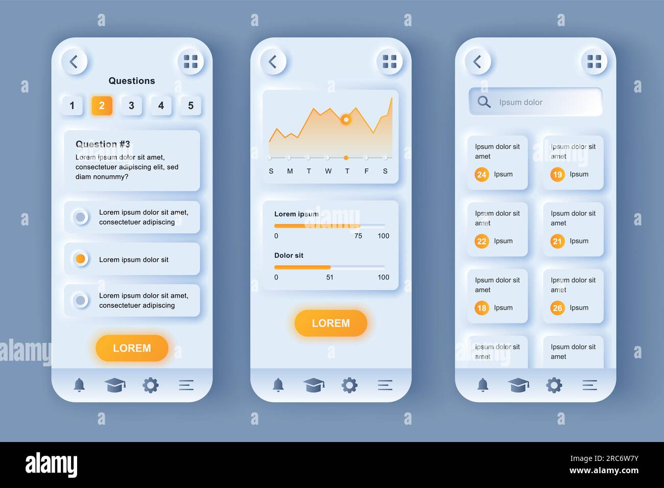Online learning platform unique neomorphic design kit. Distance ... Online learning platform unique neomorphic design kit. Distance ...