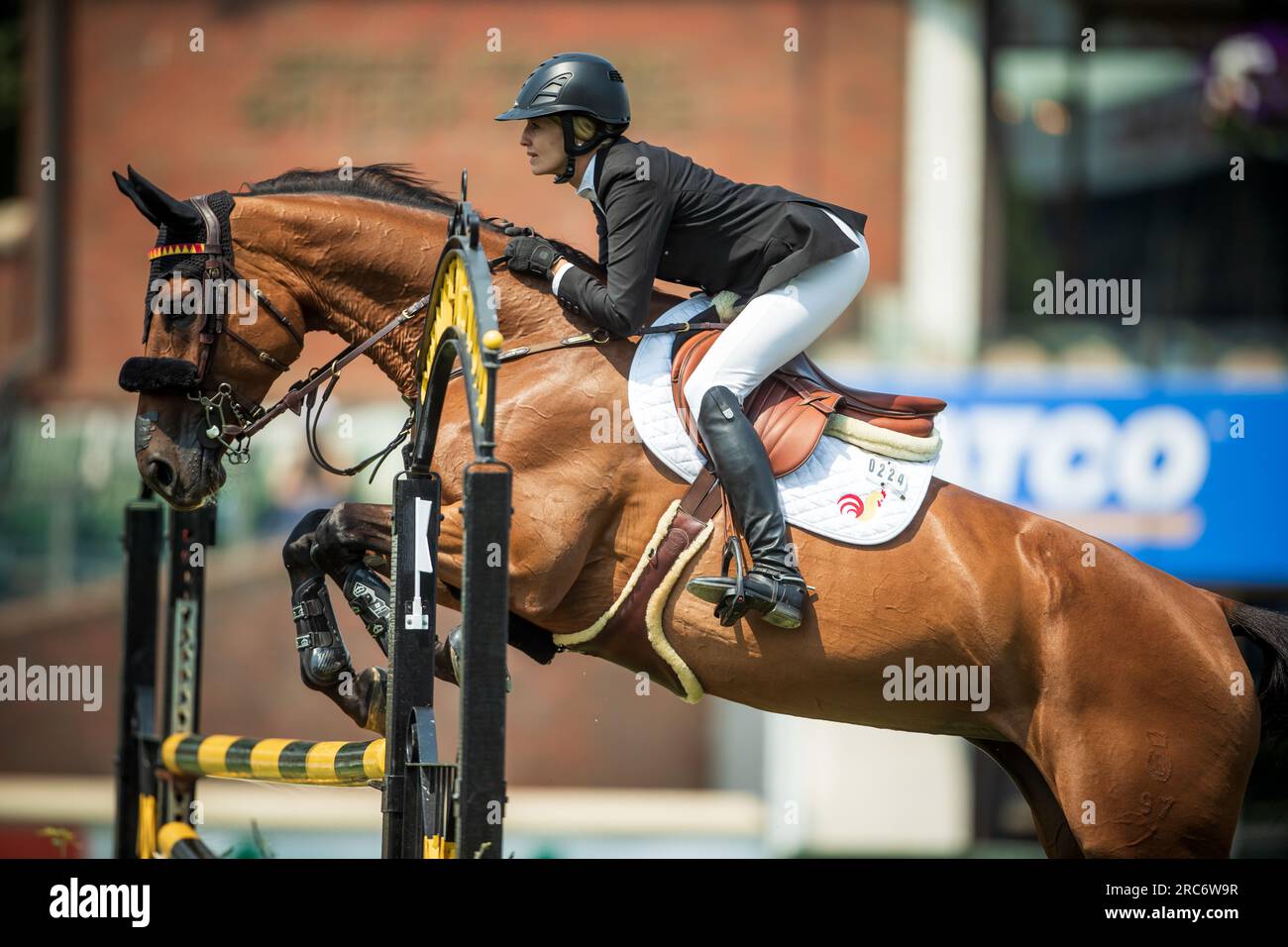 Tiffany Foster of Canada competes in the Rolex North American Grand ...