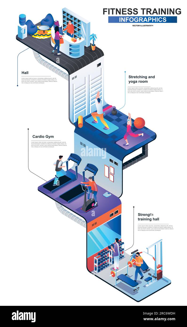 Gym workout infographics hi-res stock photography and images - Alamy