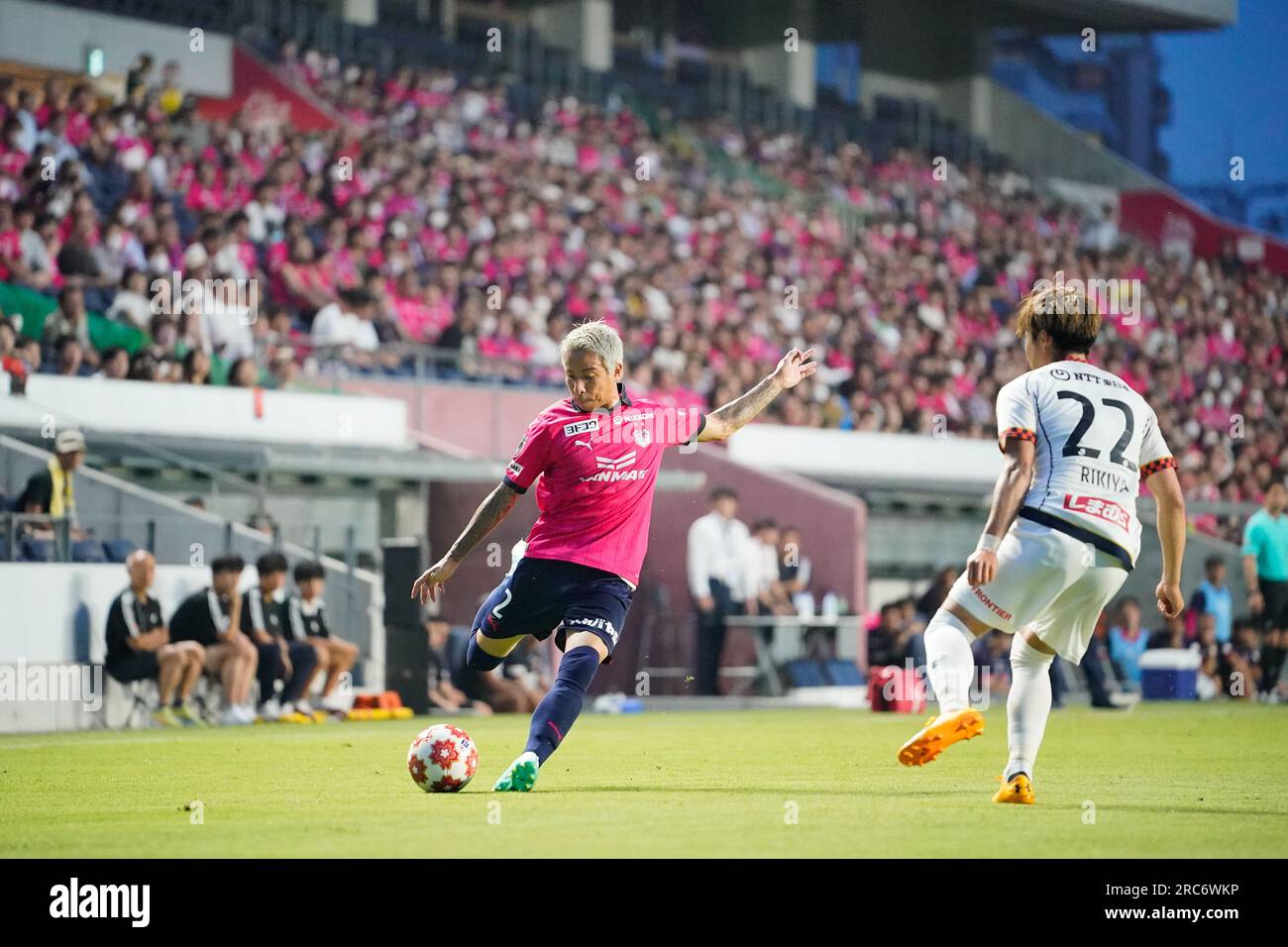 Osaka, Japan. 12th July, 2023. Riku Matsuda (Cerezo) Football/Soccer ...