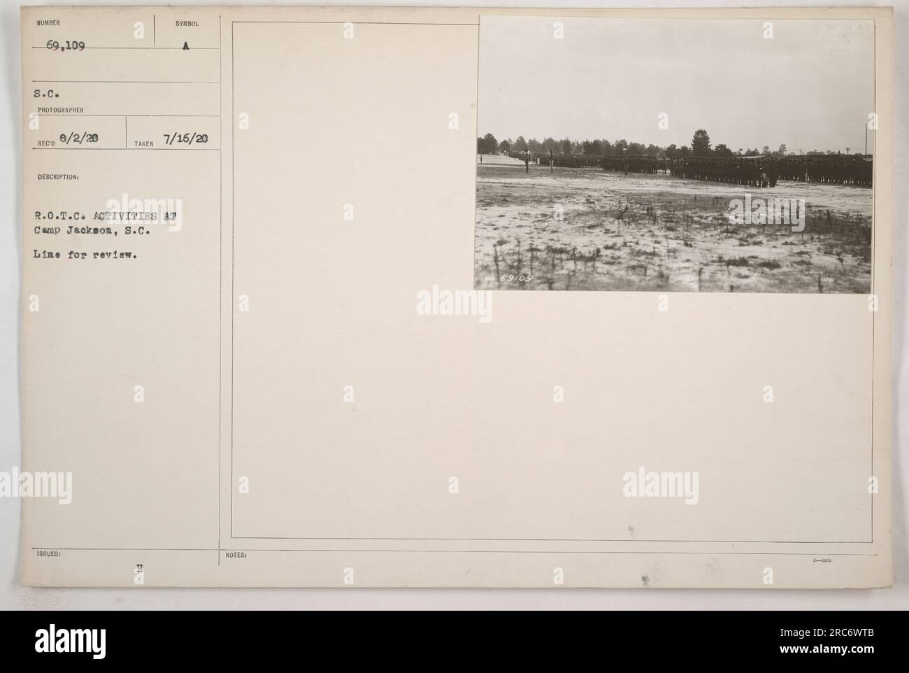 R.O.T.C. (Reserve Officers' Training Corps) activities captured at Camp ...