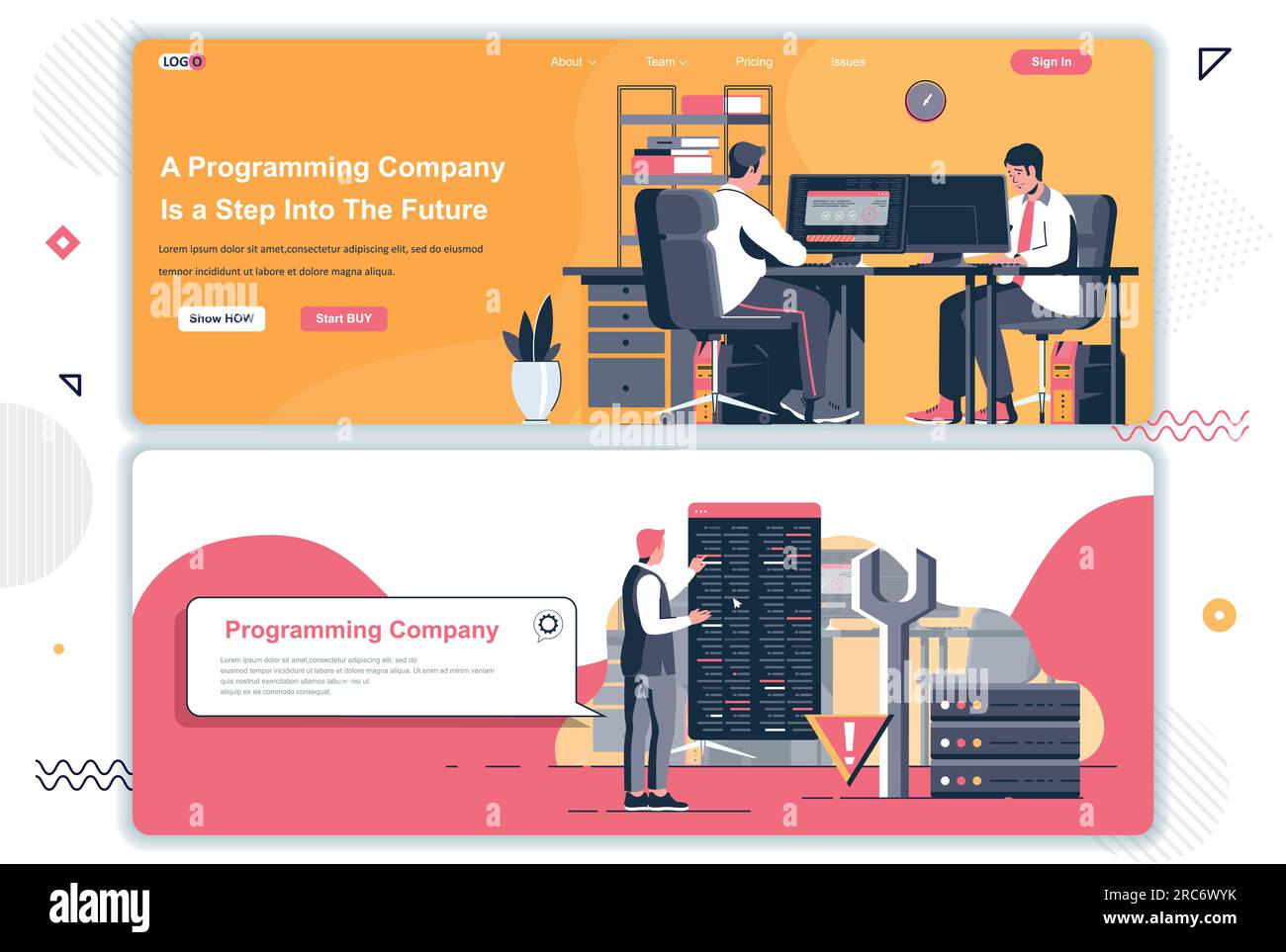 Template coding programming theme hi-res stock photography and images ...