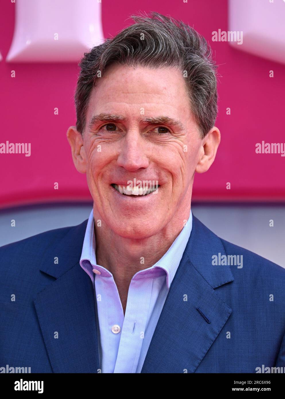 London, UK. July 12th, 2023. Rob Brydon arriving at the Barbie European ...