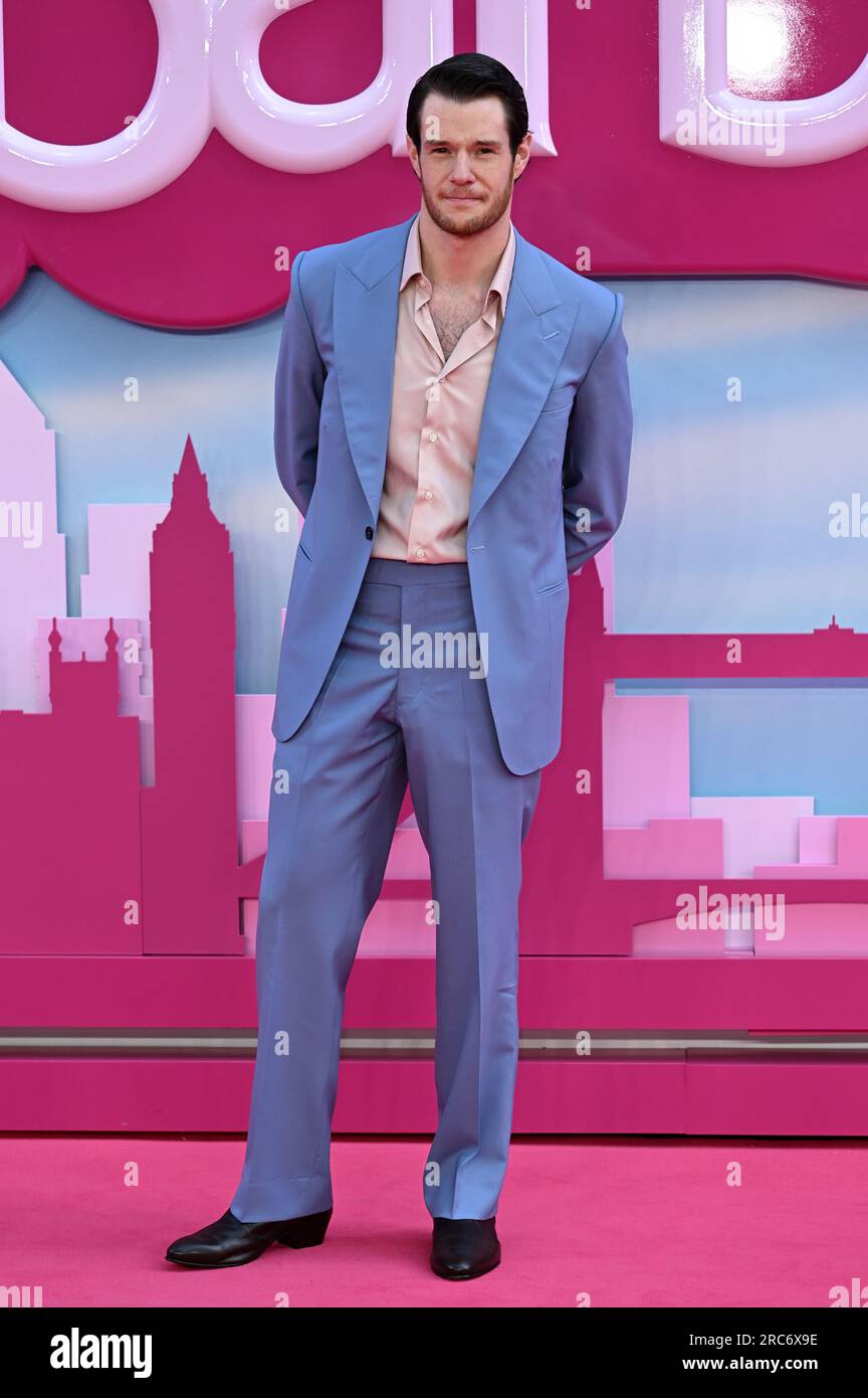 London, UK. July 12th, 2023. Connor Swindells arriving at the Barbie ...