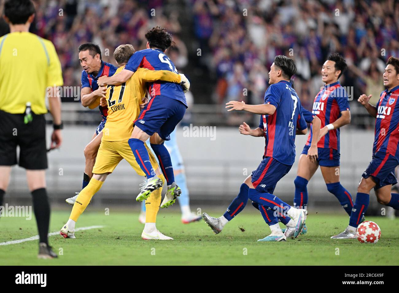 Tokyo, Japan. Credit: MATSUO. 12th July, 2023. FCFC Tokyo team group ...