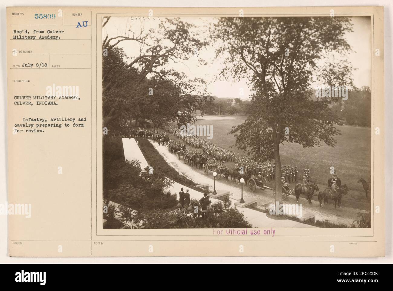 American military personnel at Culver Military Academy in Indiana ...