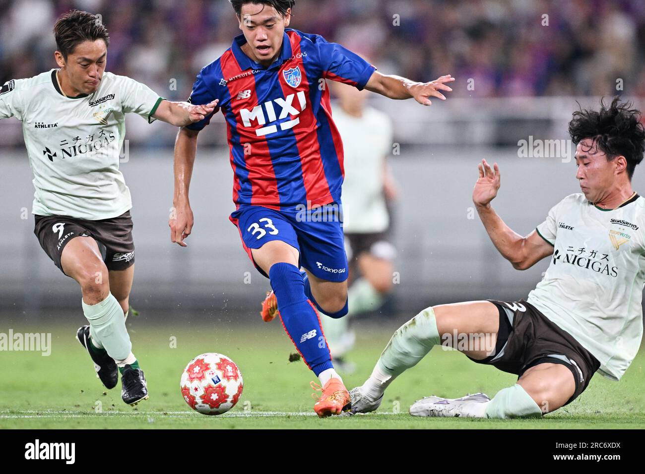 Tokyo, Japan. Credit: MATSUO. 12th July, 2023. Kota Tawaratsumida (FC Tokyo) Football/Soccer ...