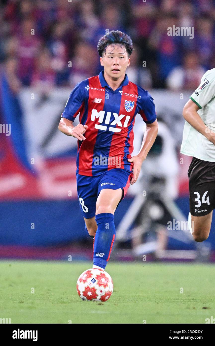 Tokyo, Japan. Credit: MATSUO. 12th July, 2023. Shuto Abe (FC Tokyo ...