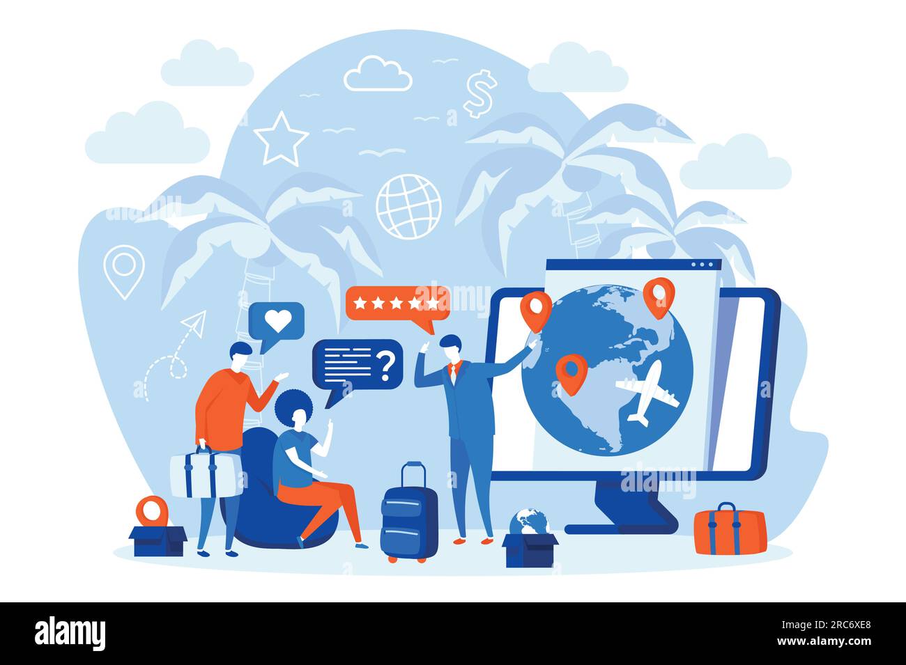 Manager travel agency Stock Vector Images - Alamy
