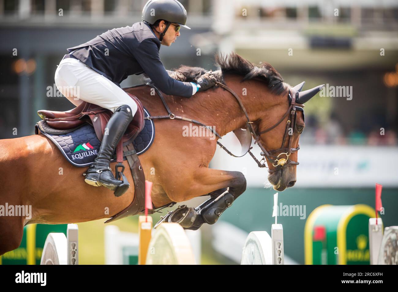 Conor Swail of Ireland competes in the Rolex North American Grand Prix ...