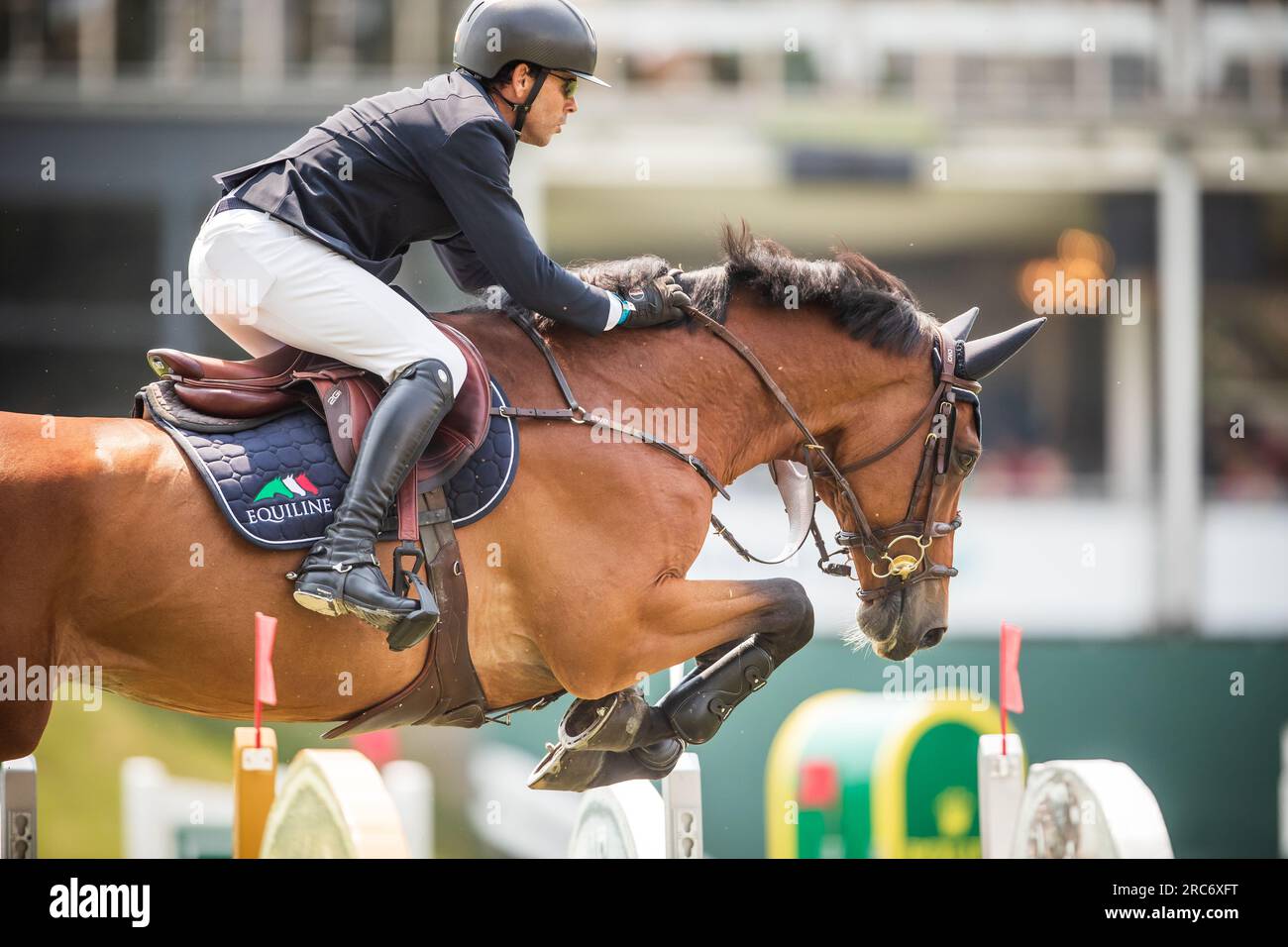 Conor Swail of Ireland competes in the Rolex North American Grand Prix ...