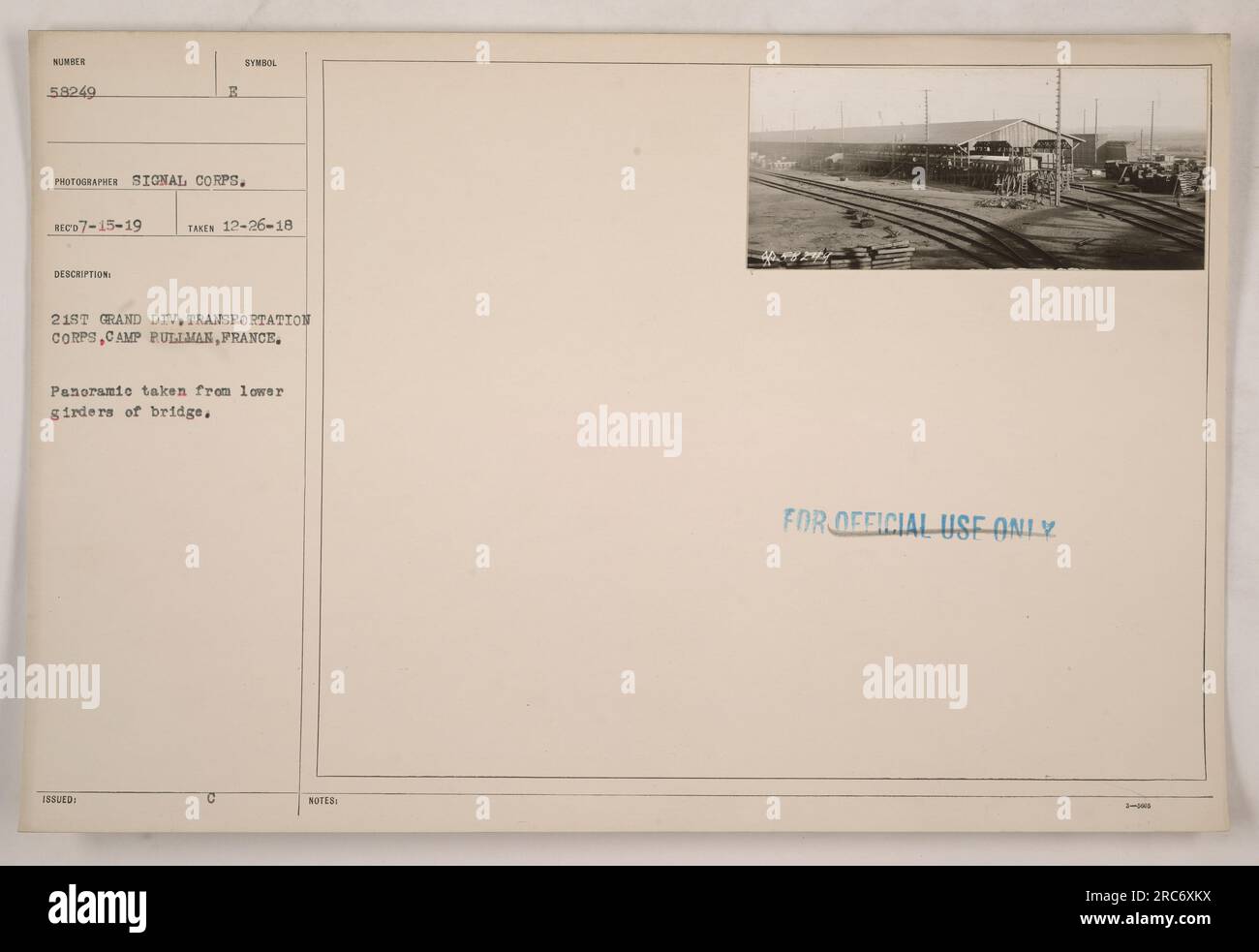Panoramic view of the 21st Grand Div. Transportation Corps at Camp ...