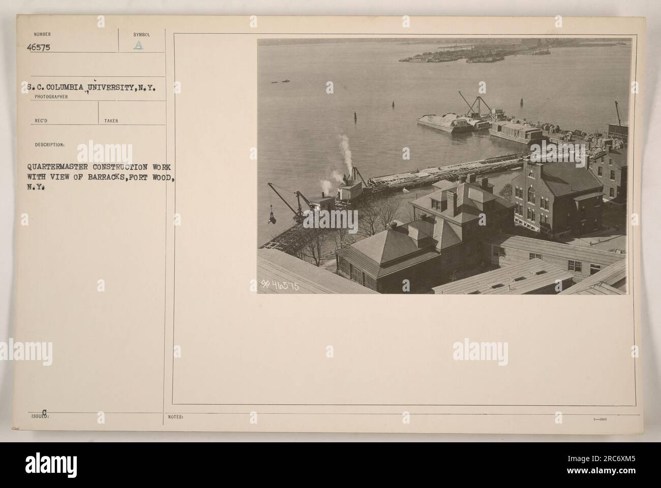 A quartermaster conducting construction work, providing a view of ...