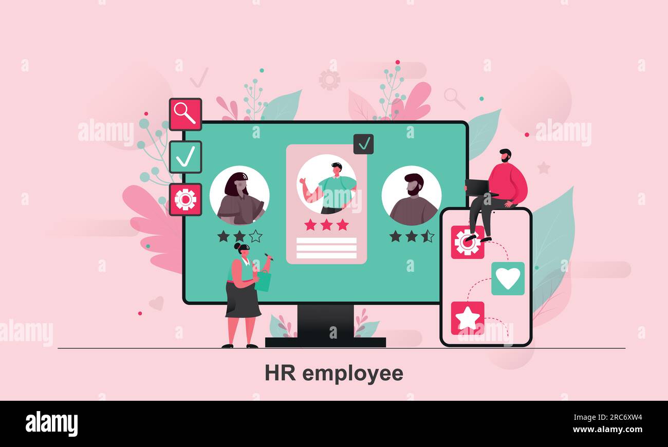 Recruiter Stock Vector Images - Alamy