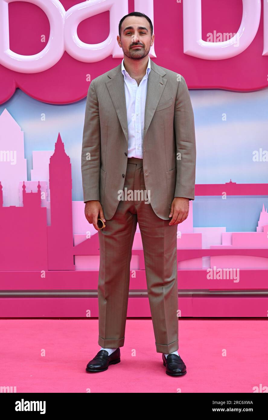 London, UK. July 12th, 2023. Jamie Demetriou arriving at the Barbie ...