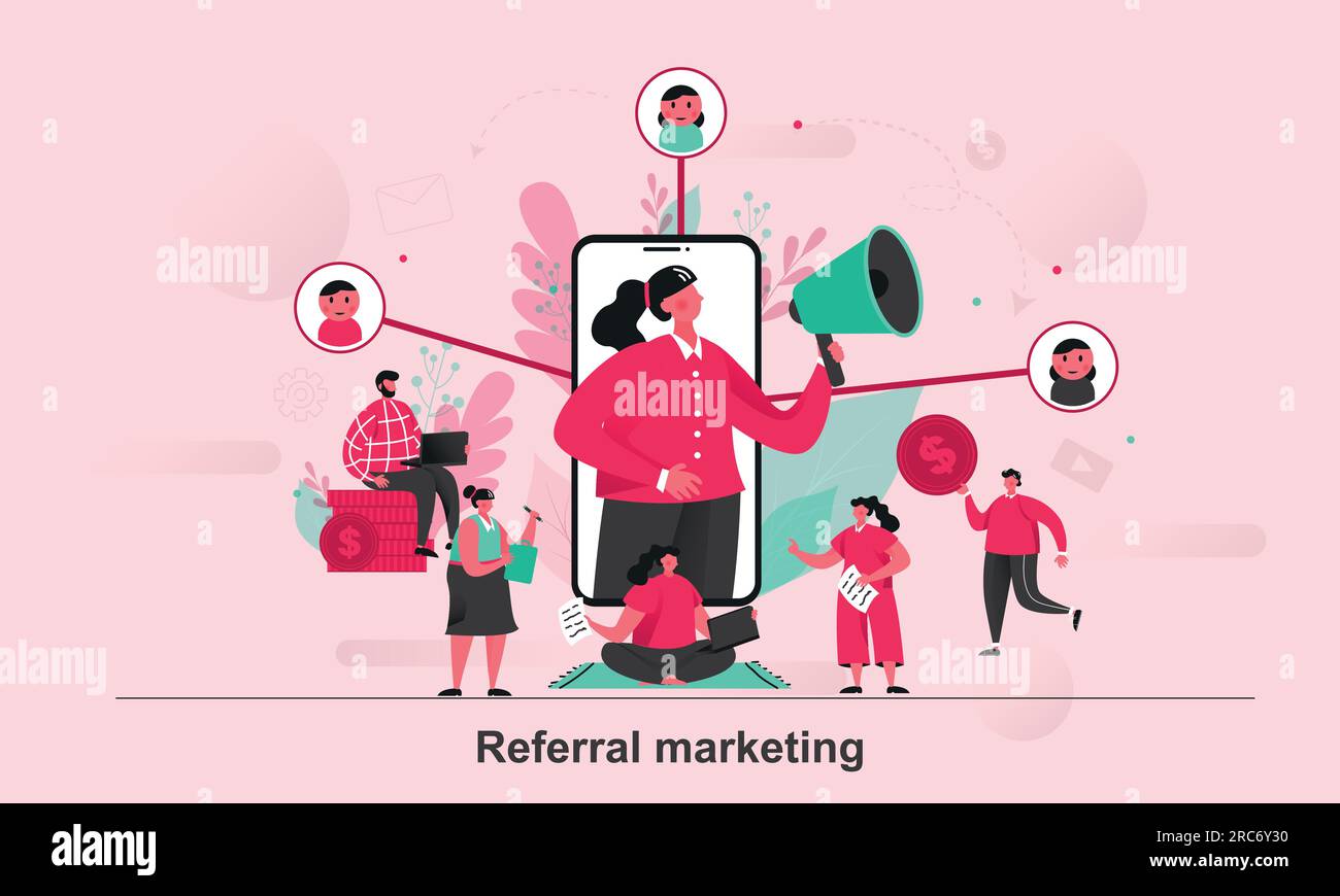 Affiliate marketing concept vector vectors hi-res stock photography and images - Alamy