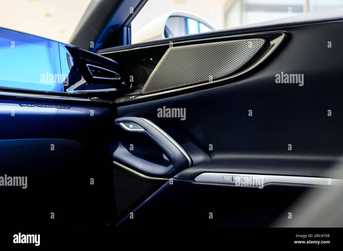Ho Chi Minh city, Vietnam - July 2023. Ferrari Purosangue car showcase ...