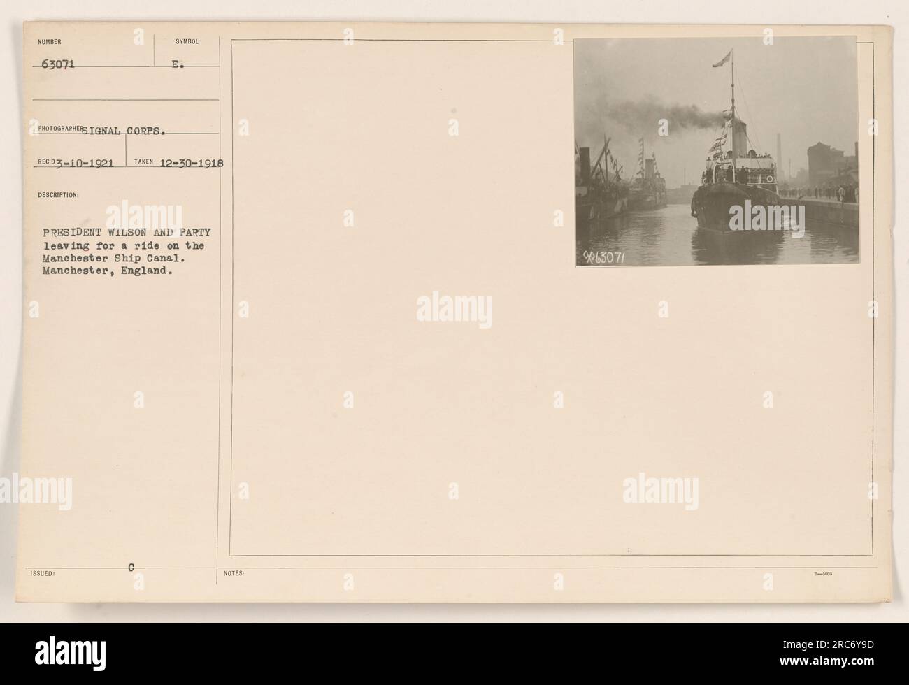 President Wilson and his party boarding a boat to take a ride on the ...