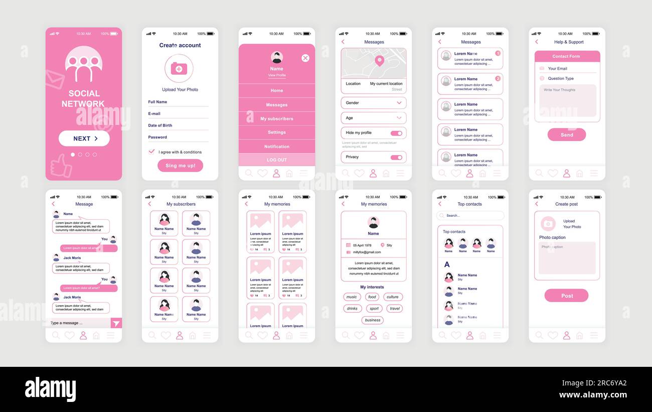 Dating apps Stock Vector Images - Alamy