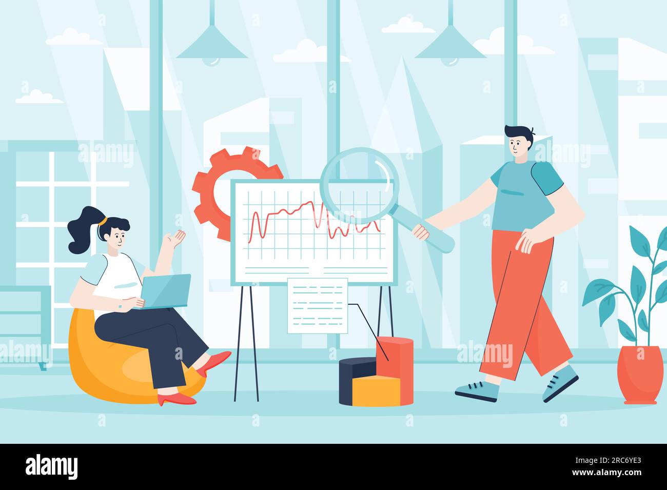 Analysts vector vectors hi-res stock photography and images - Alamy