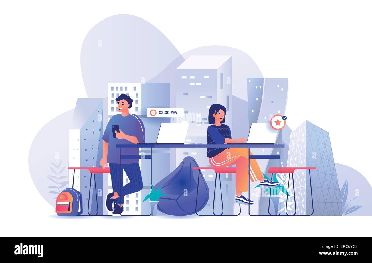 Coworking scene hi-res stock photography and images - Alamy