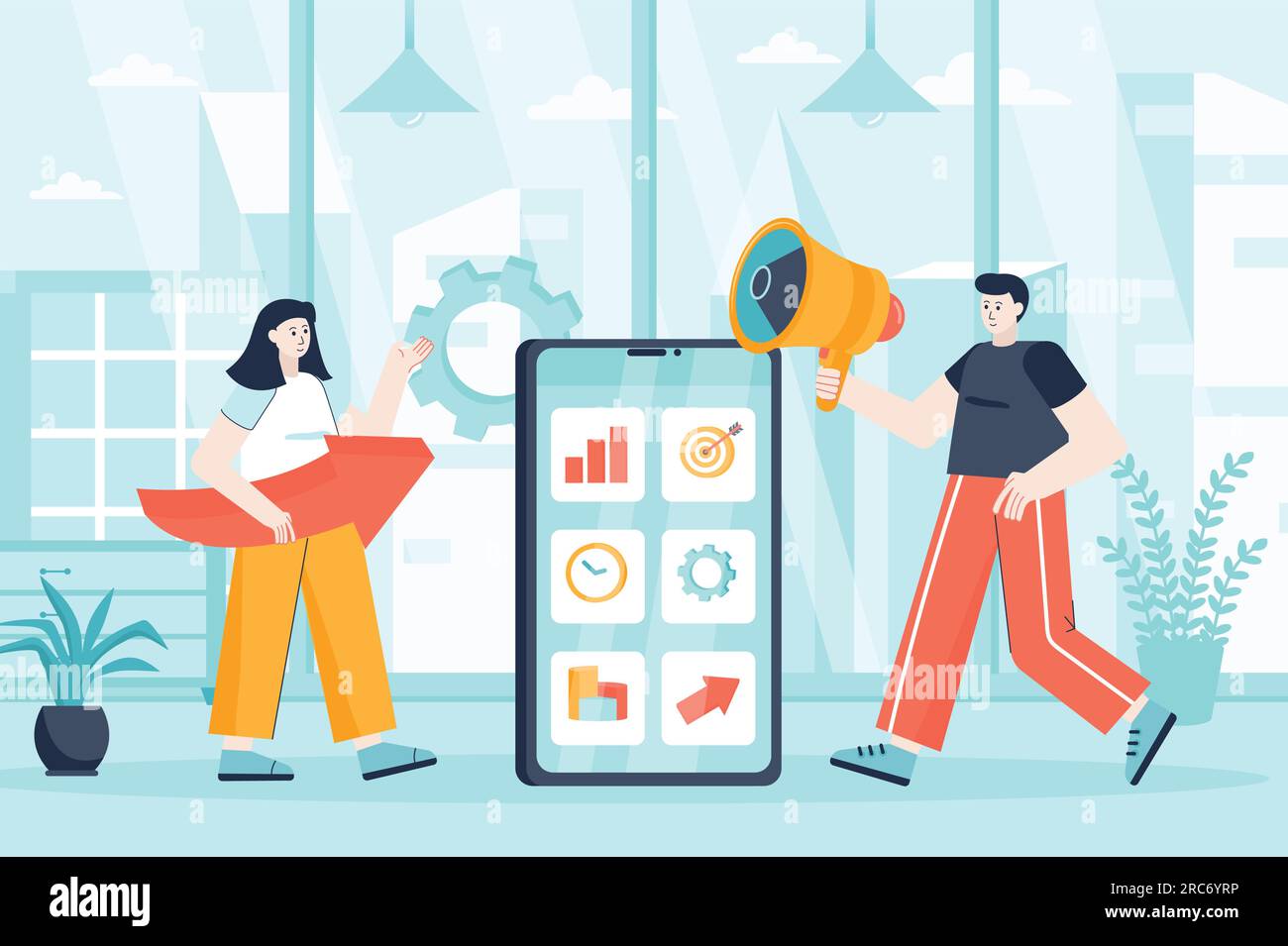 Smart client background Stock Vector Images - Alamy