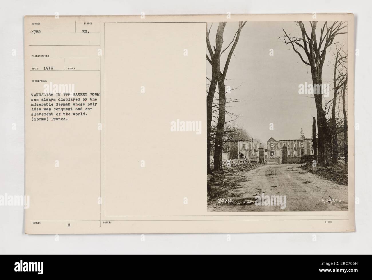 German soldiers participating in acts of vandalism during World War One ...