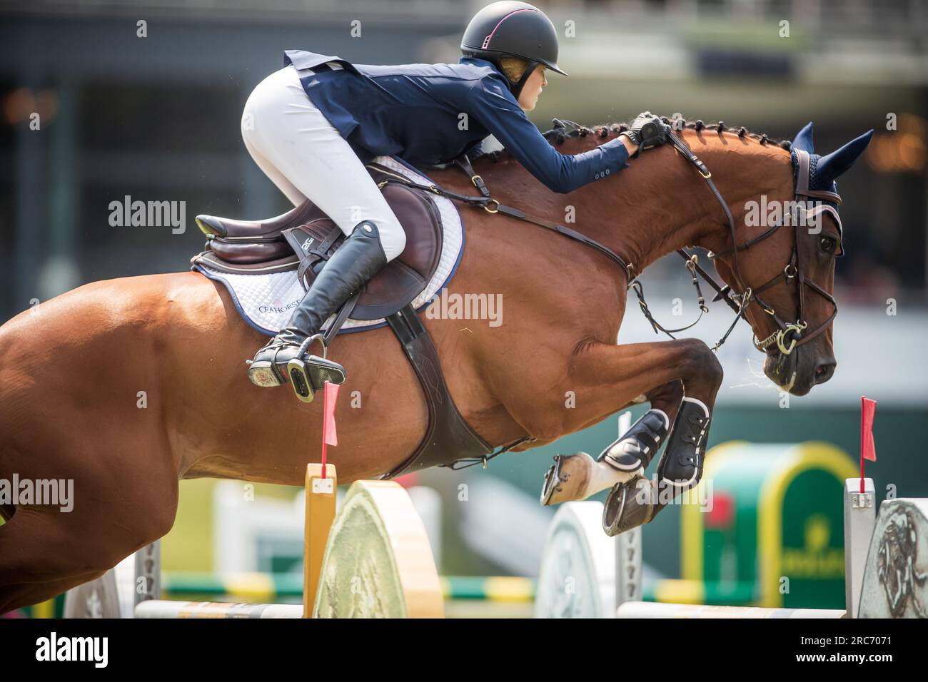 Claire Schreder competes in the Rolex North American Grand Prix at ...