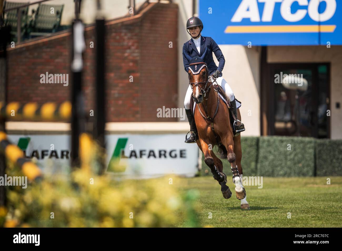 Claire Schreder competes in the Rolex North American Grand Prix at ...
