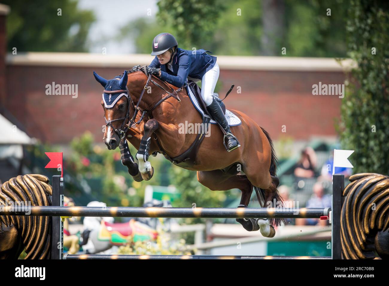 Claire Schreder competes in the Rolex North American Grand Prix at ...