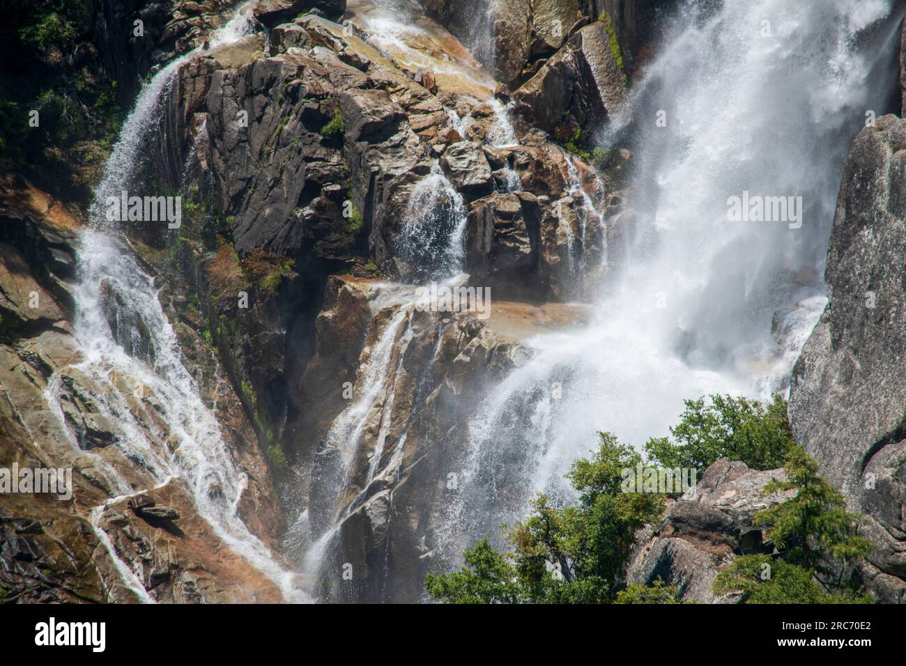Cascade Falls is one of the many waterfalls in Yosemite National Park, CA, USA Stock Photo - Alamy