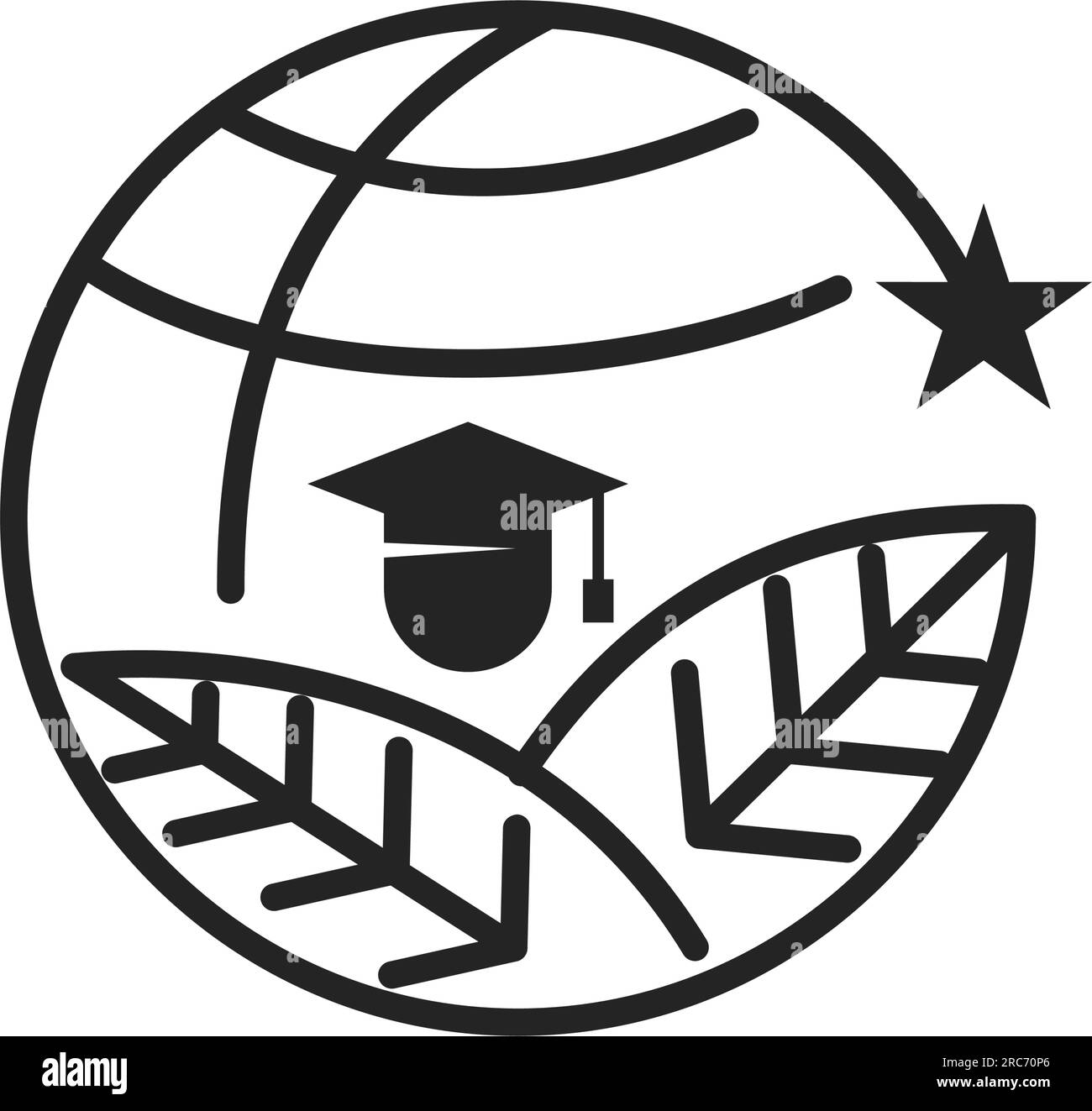 school logo template. Icon Illustration Brand Identity. Isolated and ...