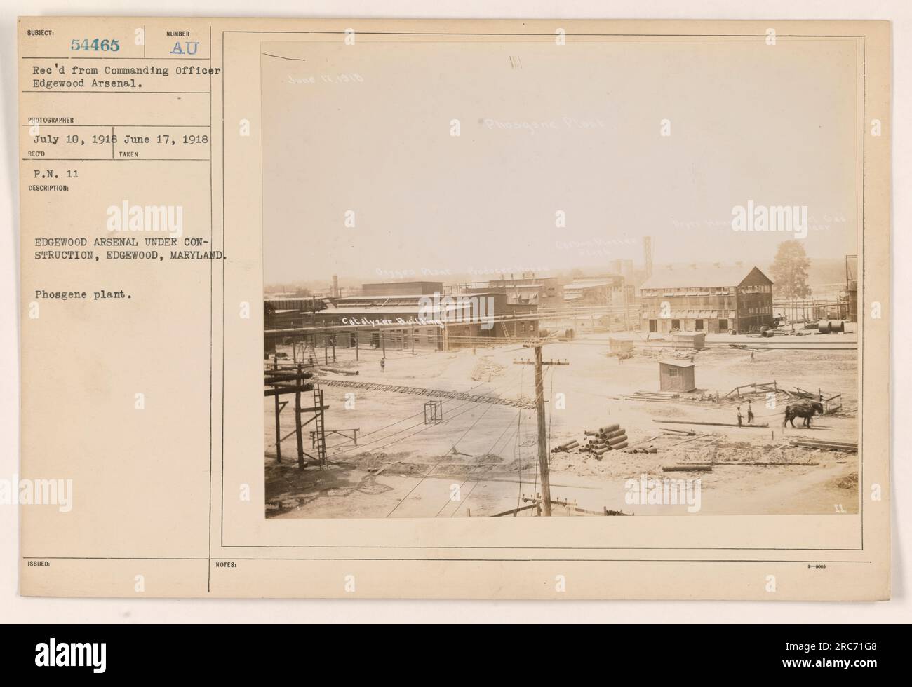ilding being constructed at Edgewood Arsenal in Maryland. The ...