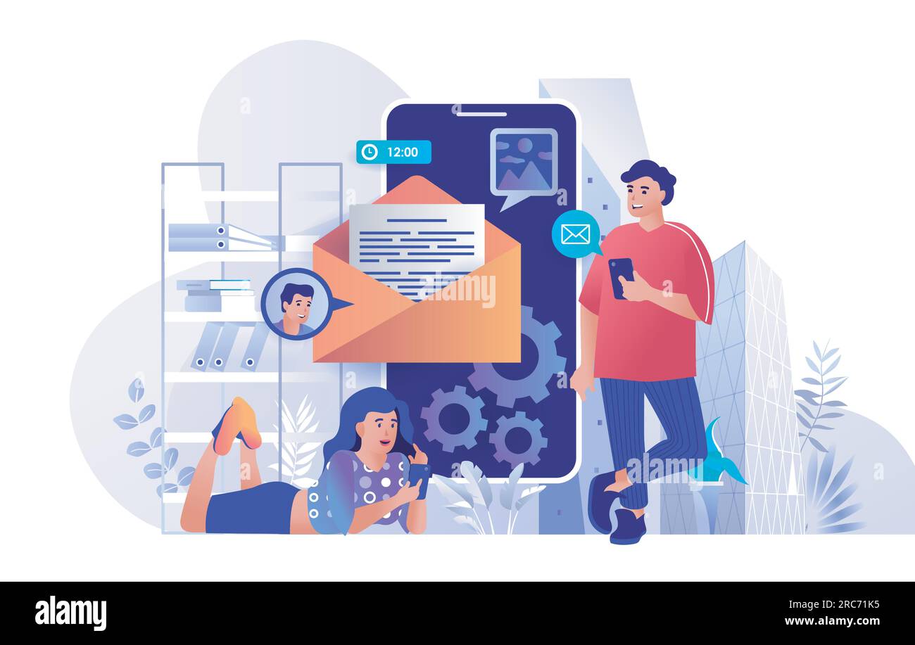 Women receive information Stock Vector Images - Alamy