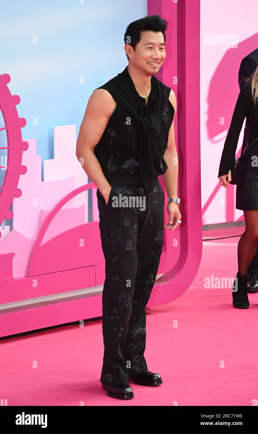 Simu Liu arrives at Cineworld Leicester Square, London, UK. 12th July ...