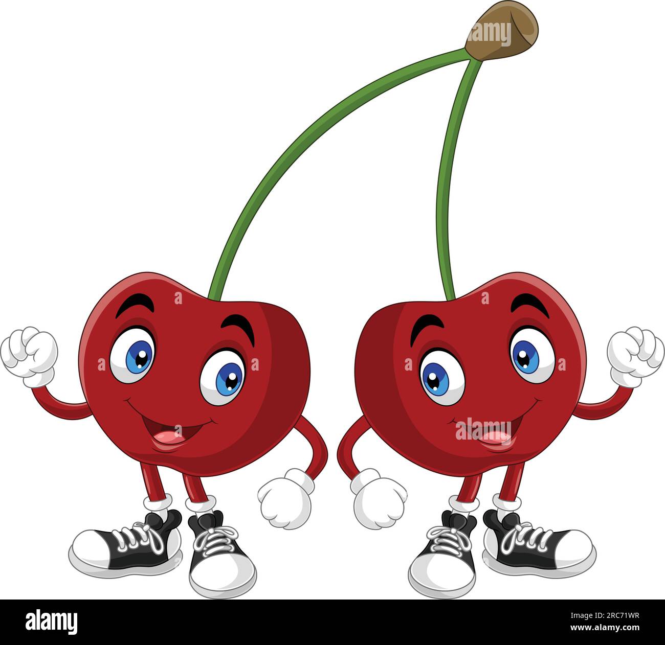 Cherries mascot hi-res stock photography and images - Alamy