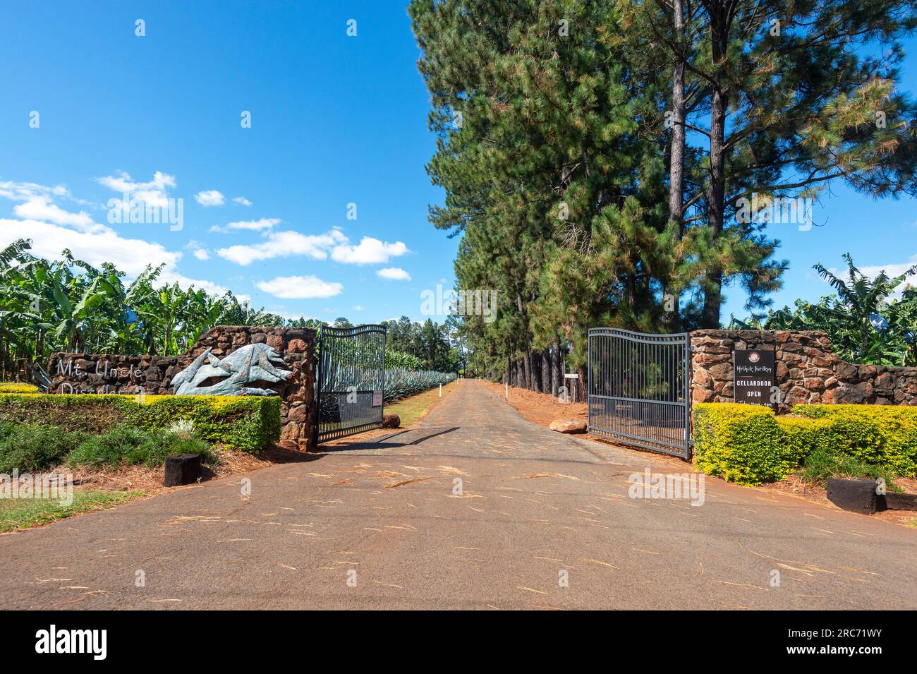 Entrance to the renowned Mt Uncle Distillery, Walkamin, Atherton ...