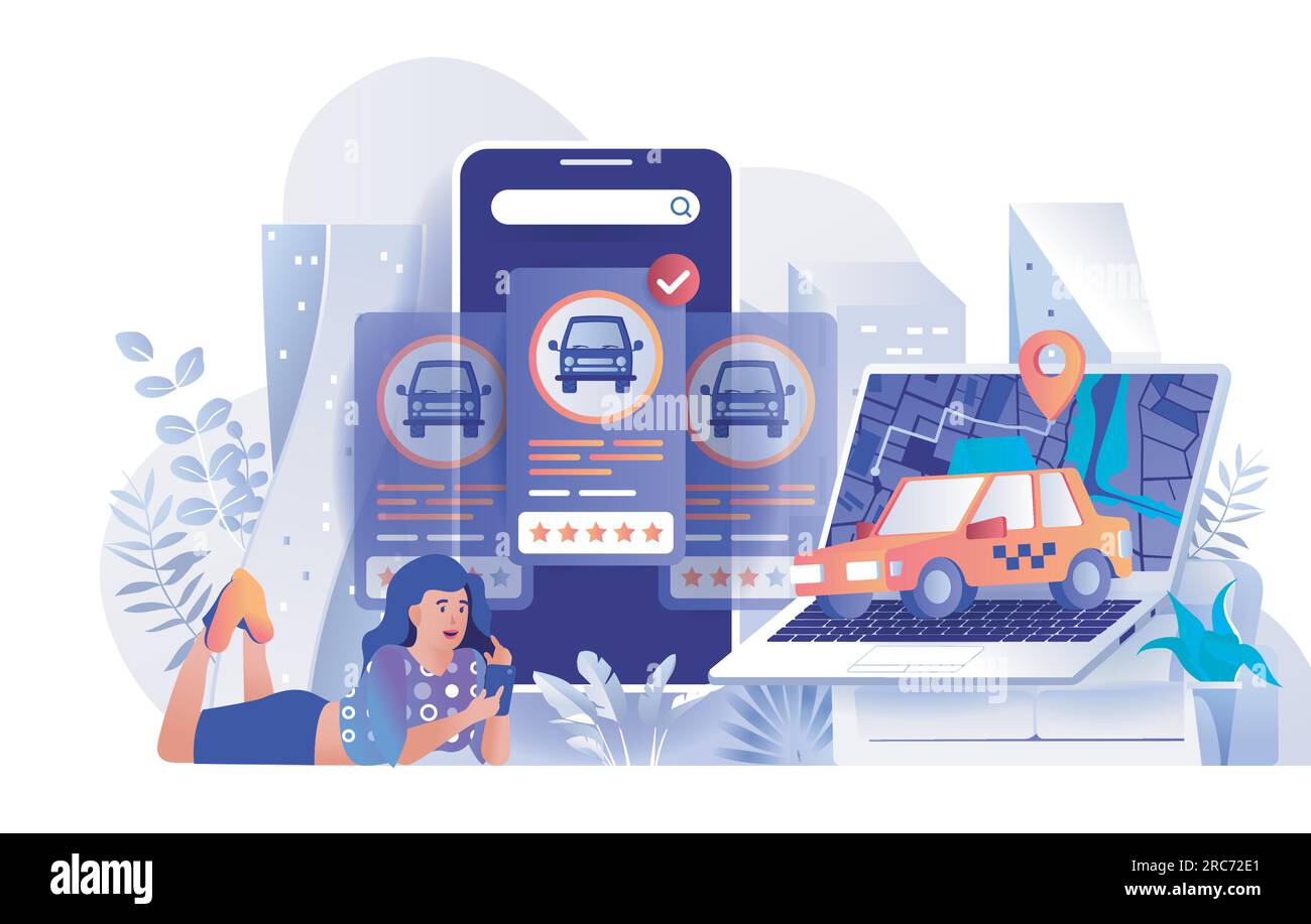 City map people car Stock Vector Images - Alamy