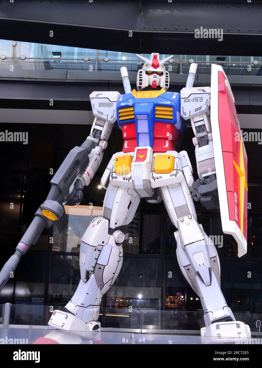 robot statue next to a shopping mall in Bangkok, Thailand Stock Photo ...