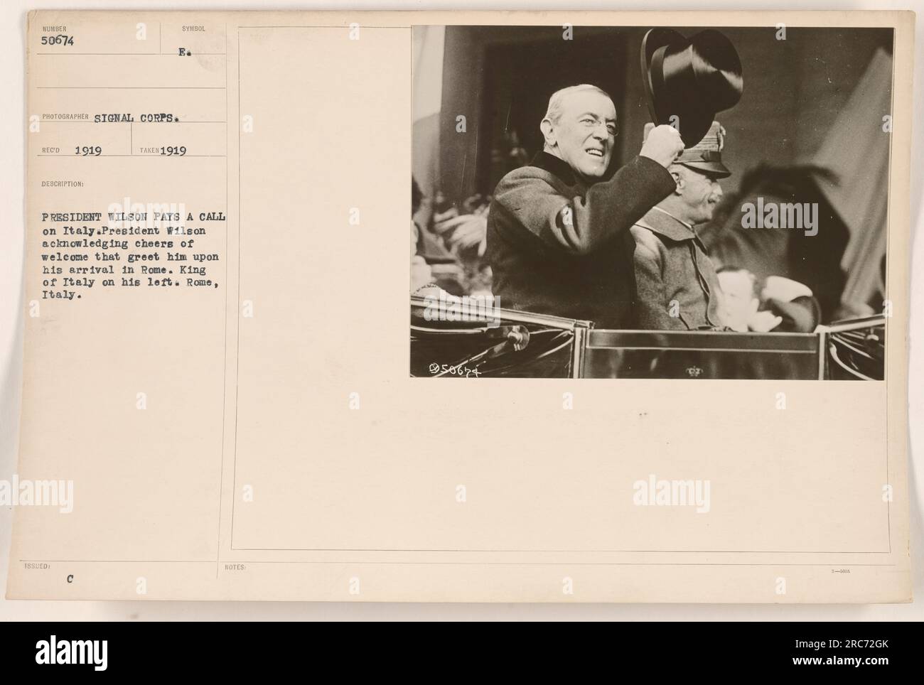 American presence in rome during ww1 hi-res stock photography and ...
