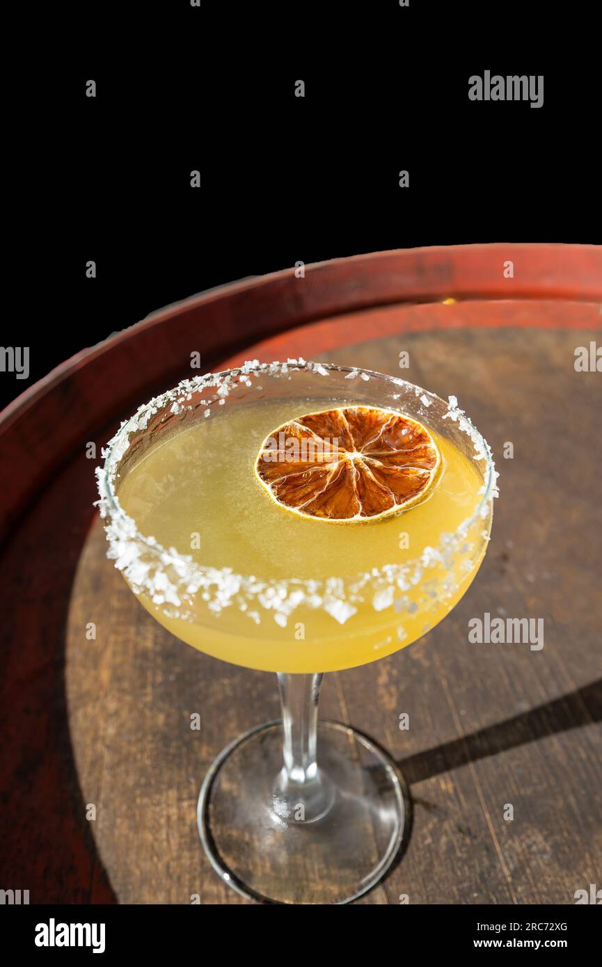 Frozen Margarita cocktail served at the renowned Mt Uncle Distillery ...