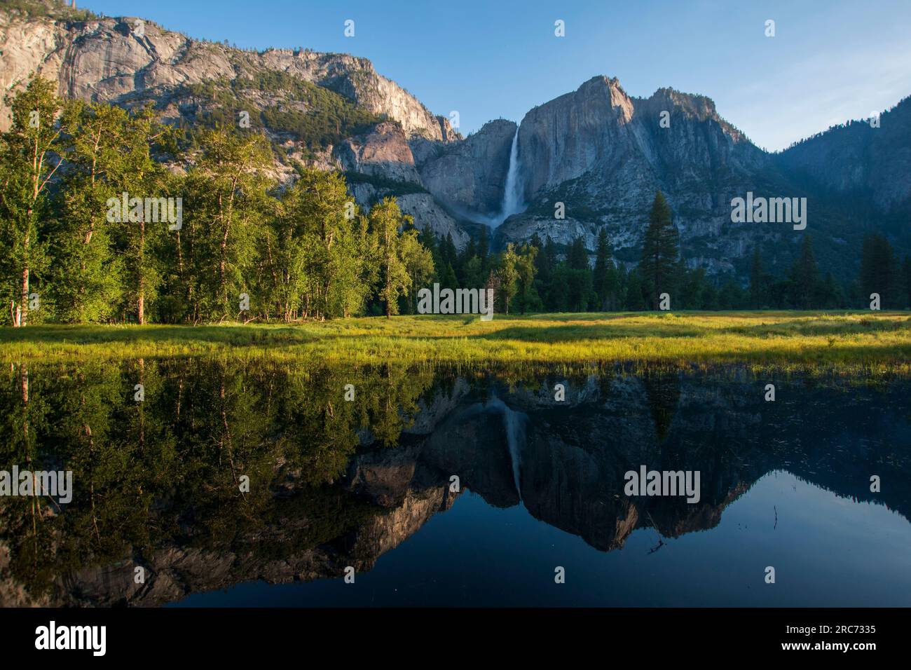 Yosemite Falls is an icon of Yosemite National Park in California Stock ...