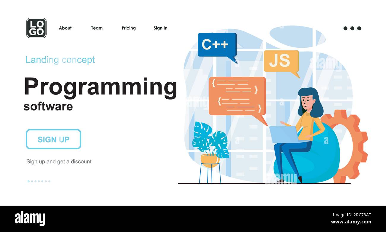 Developer header Stock Vector Images - Alamy