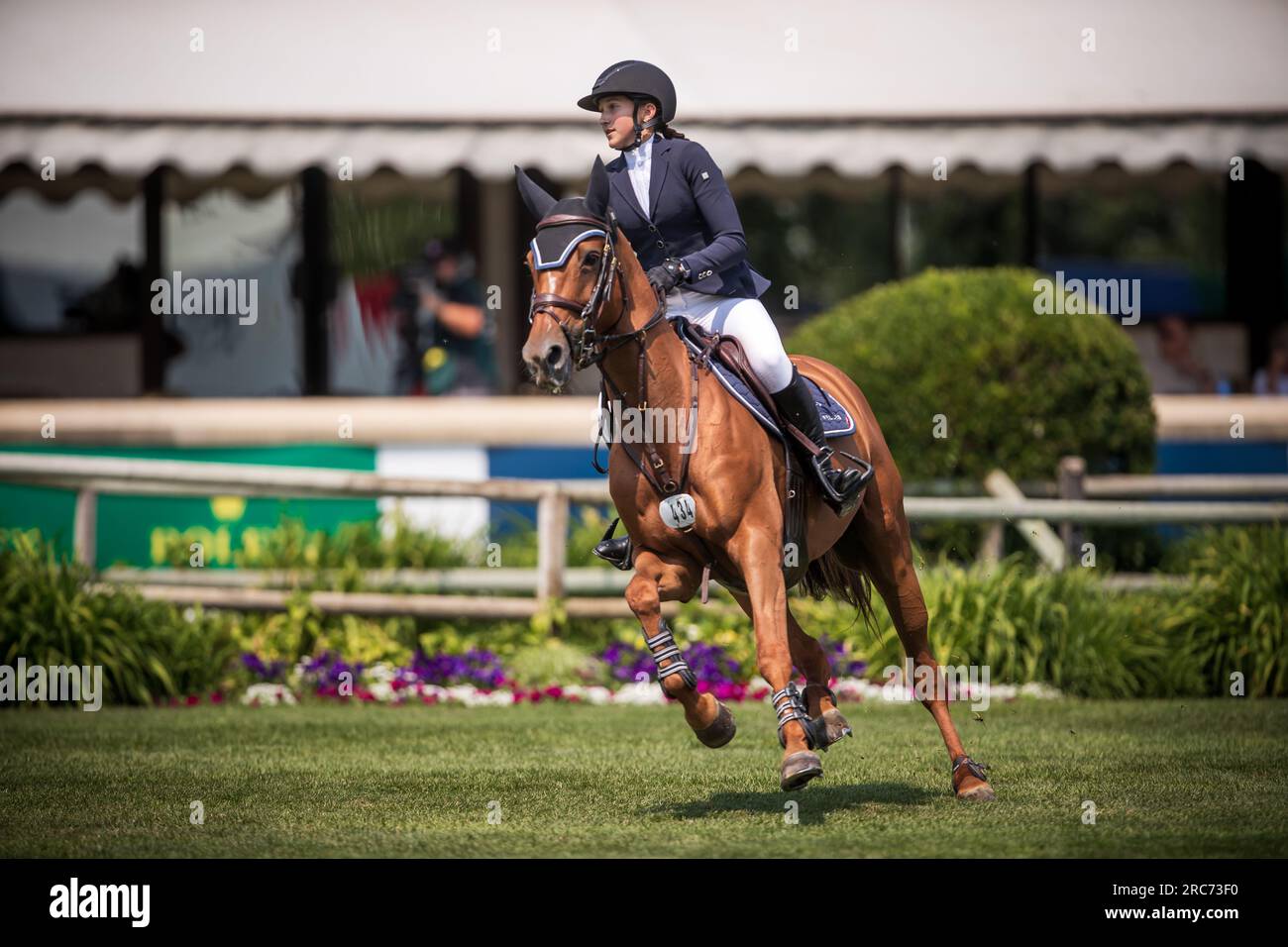 Nora Nauss of the USA competes in the Rolex North American Grand Prix ...